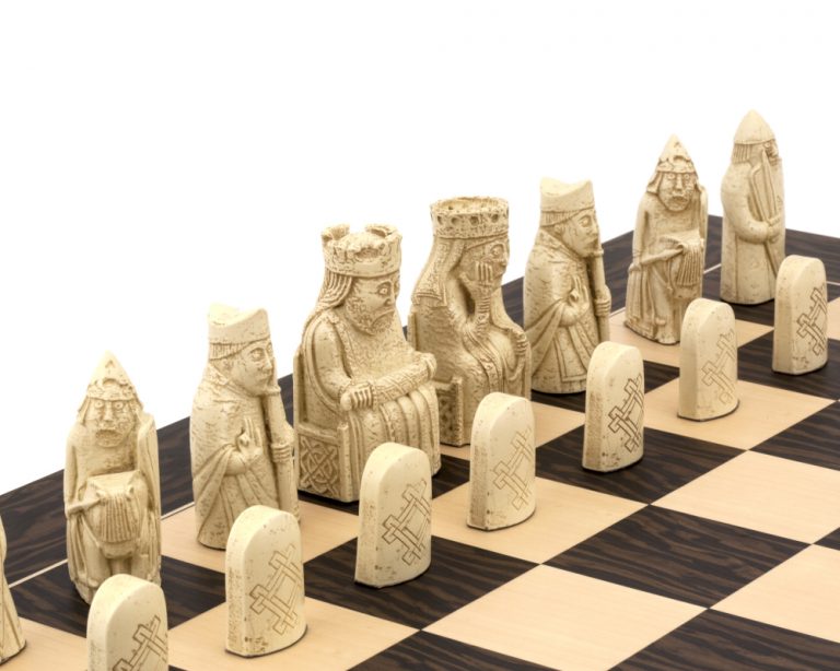 The Isle Of Lewis Tiger Ebony Chess Set - The Chess Store